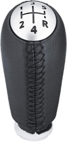 5 Speed Leather Gear Knob Black Stitch Suitable for Nissan Terrano ...