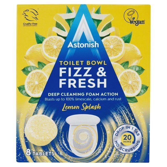 Astonish Toilet Bowl Fizz And Fresh Lemon Splash 8 Tabs Shop Today Get It Tomorrow