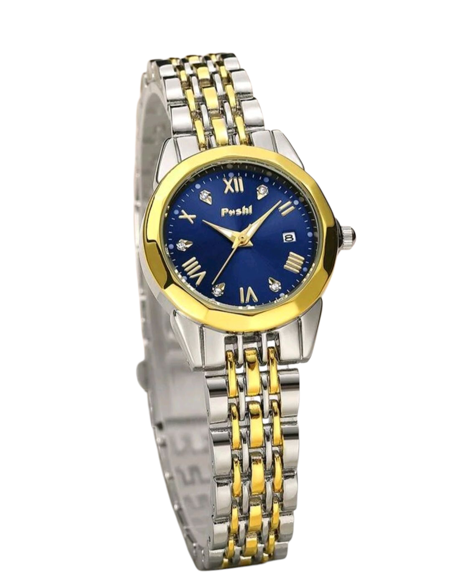 Poshi Ladies' Stainless Steel Quartz Watch | Shop Today. Get it ...