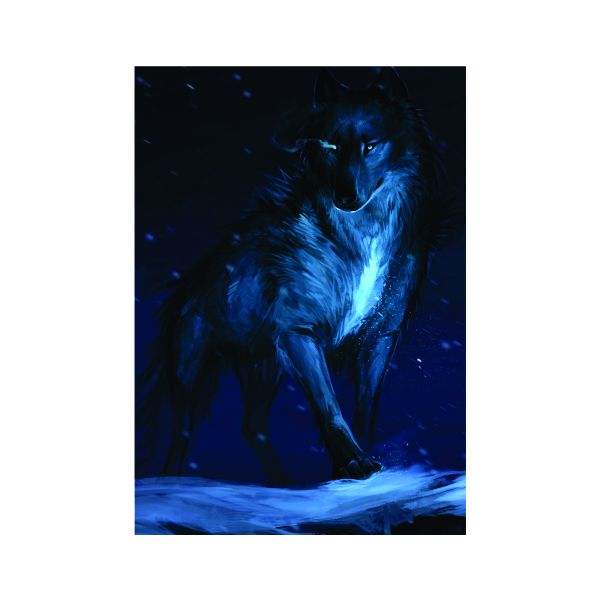 Blue Night Wolf - A1 Poster | Shop Today. Get it Tomorrow! | takealot.com