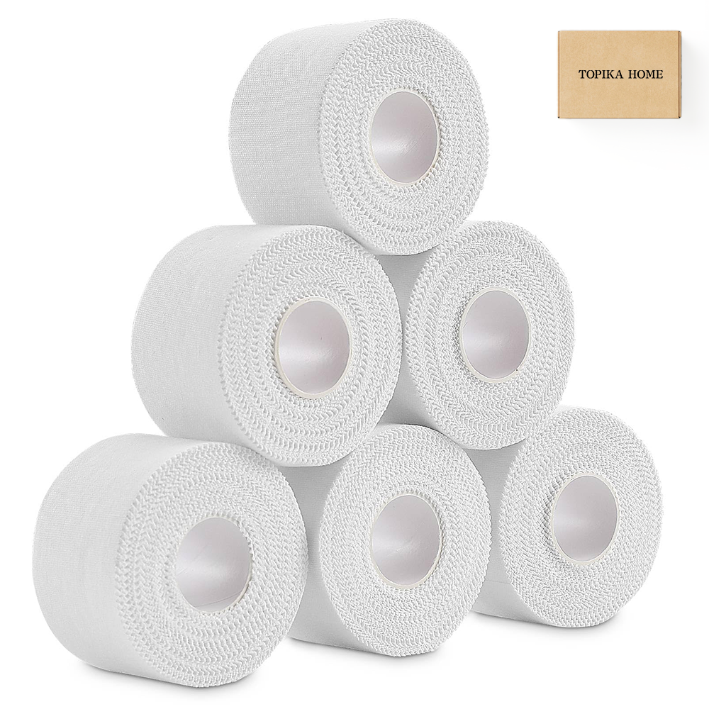 Topika-6-Pack 10M Athletic Sports Tape, Strong Hold, No Residue, Latex ...