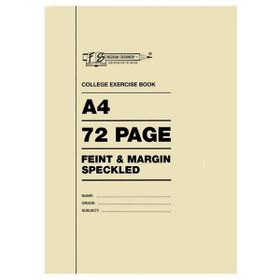 Source Direct - A4 Exercise Book 72 Pages Feint & Margin - Pack of 5 ...