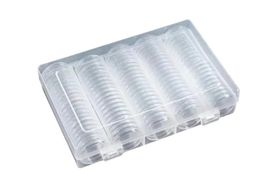 Safe Hold 30mm Coin Collector Box with Protective Capsules - 100 Pieces ...