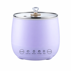 Multi-Function Electric Cooking Pot 1.8L with Glass Lid - (Purple ...