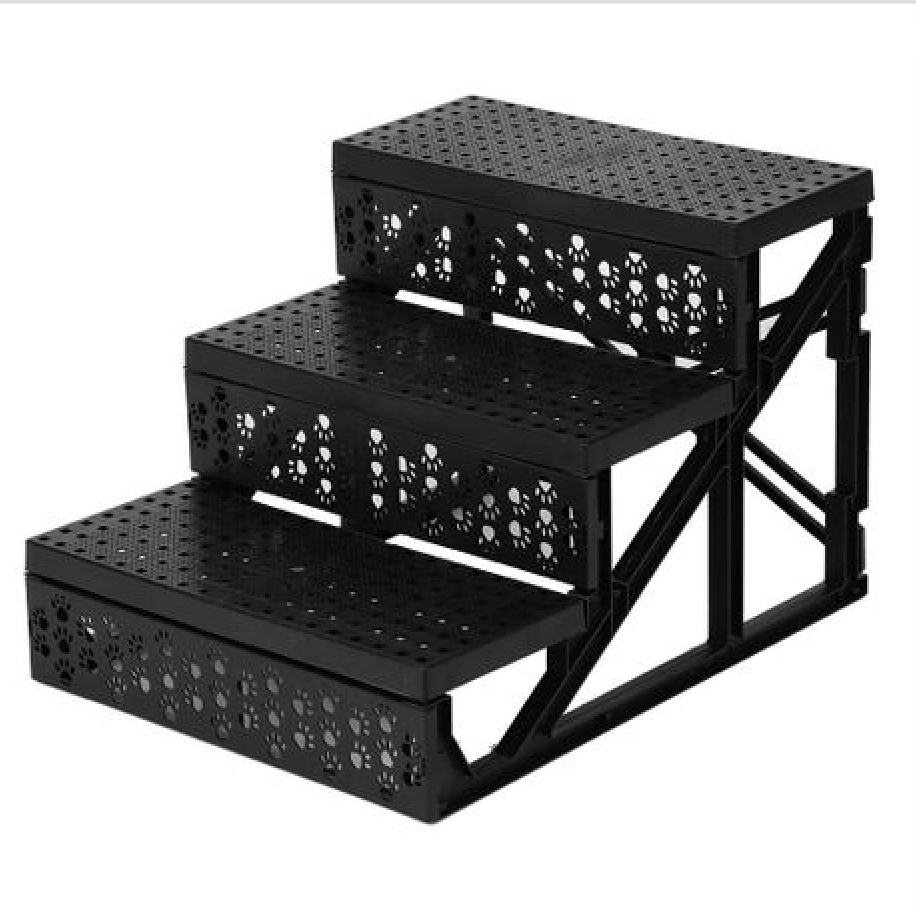 Pet Portable Folding 3 Step Ramp Dog Plastic Stairs 45cm | Shop Today ...