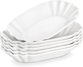 Porcelain Oval Appetizer Plate set of 6 . | Shop Today. Get it Tomorrow ...