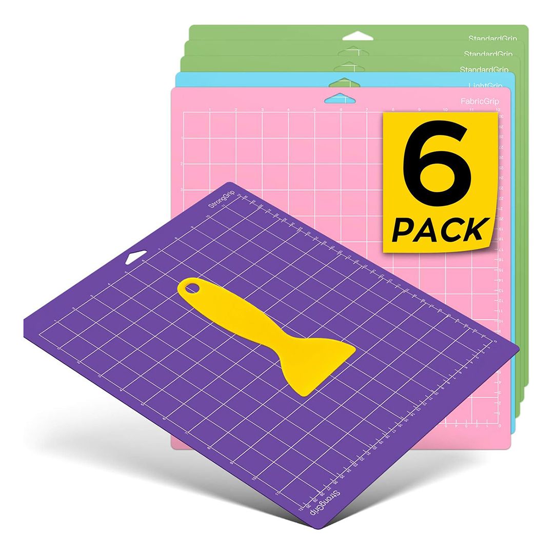Cutting Mat with Scraper for Cricut Explore/One/Air/Air 2/Maker - 6 ...