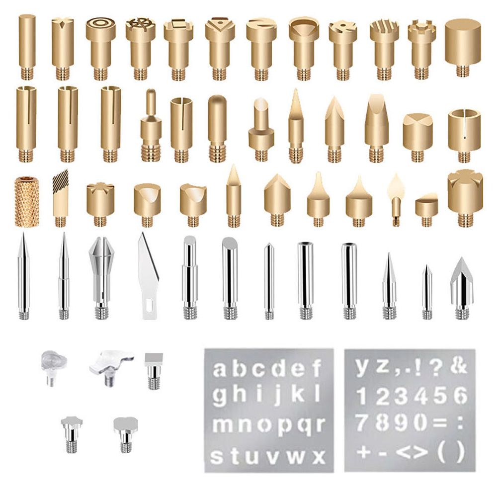 Tool DIY 53 Pieces Replacement Soldering Iron Tips for Woodworking ...