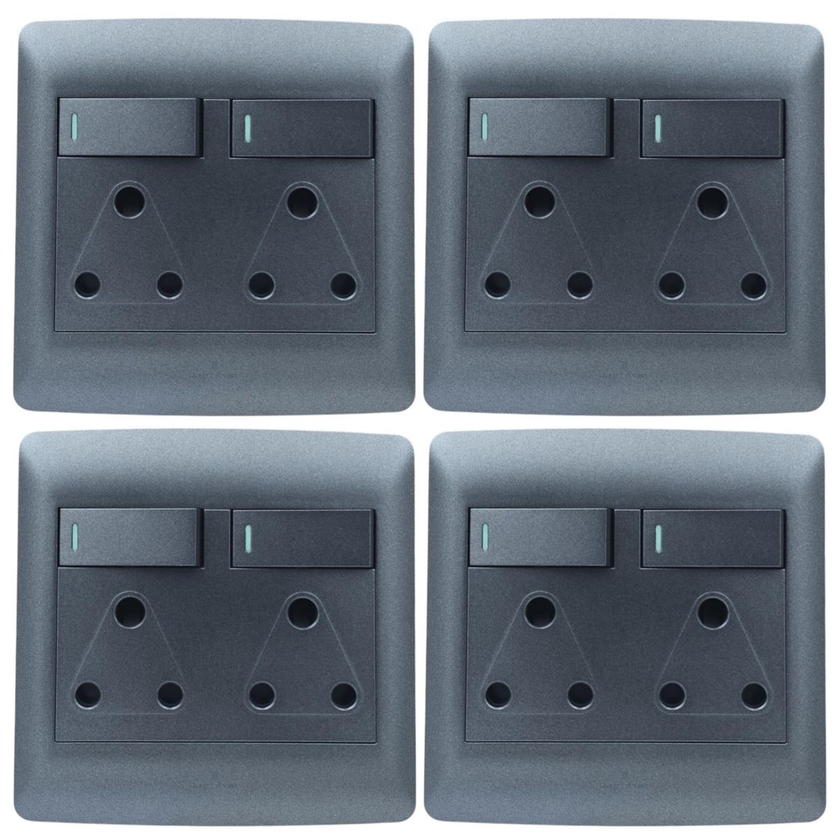Hello Today, Metallic Black Double Plug 4x4 - 4 Pack | Shop Today. Get ...