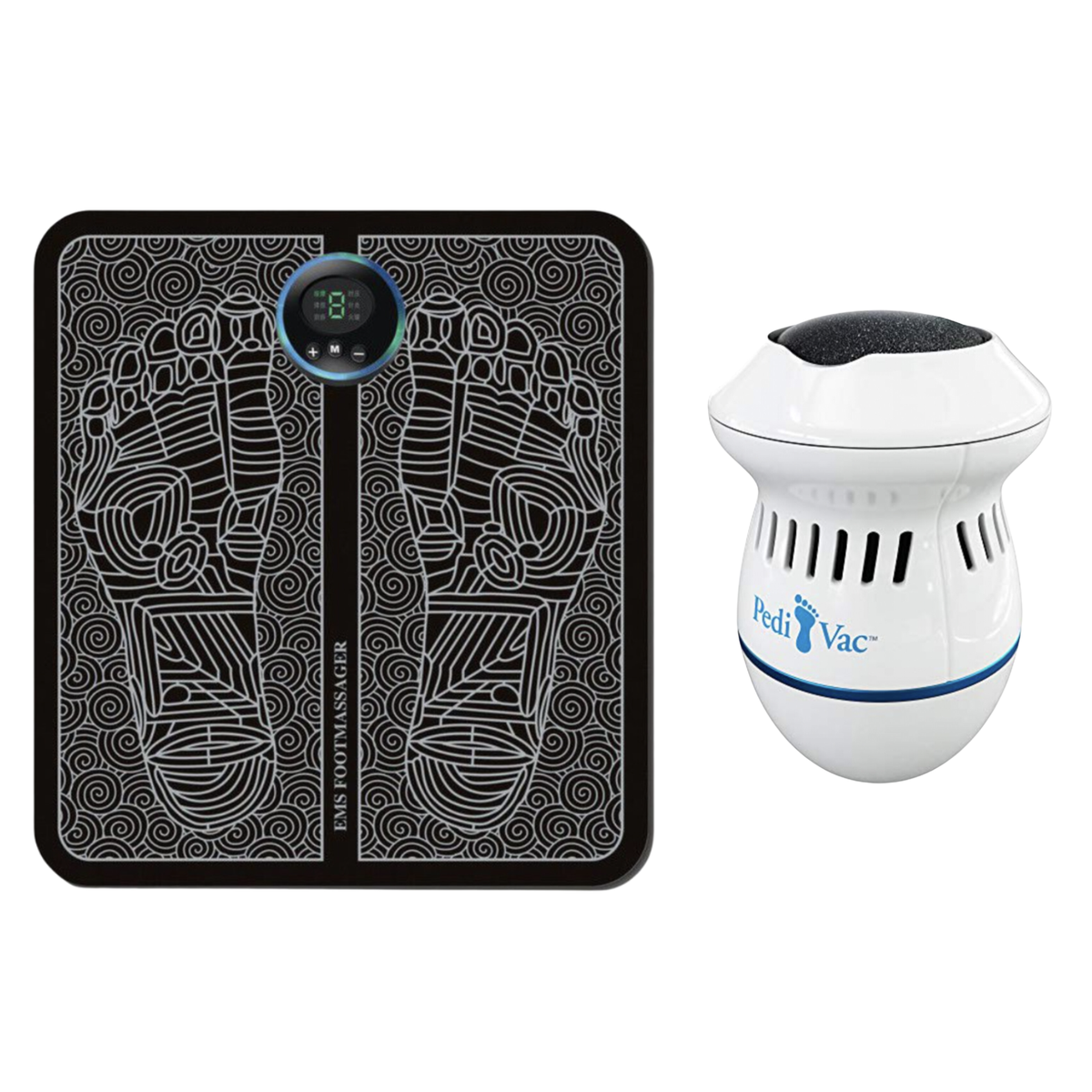 Rechargeable Ems Foot Massager With Electric Foot File And Callus