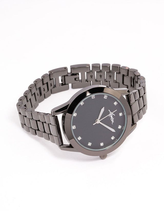 Coated Black Square Crystal Marker Watch | Shop Today. Get it Tomorrow ...
