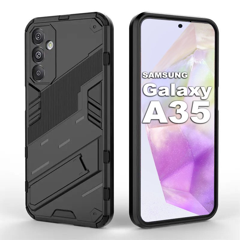 TEKRON Punk Case Shockproof Kickstand Cover Made for Samsung Galaxy A35 ...