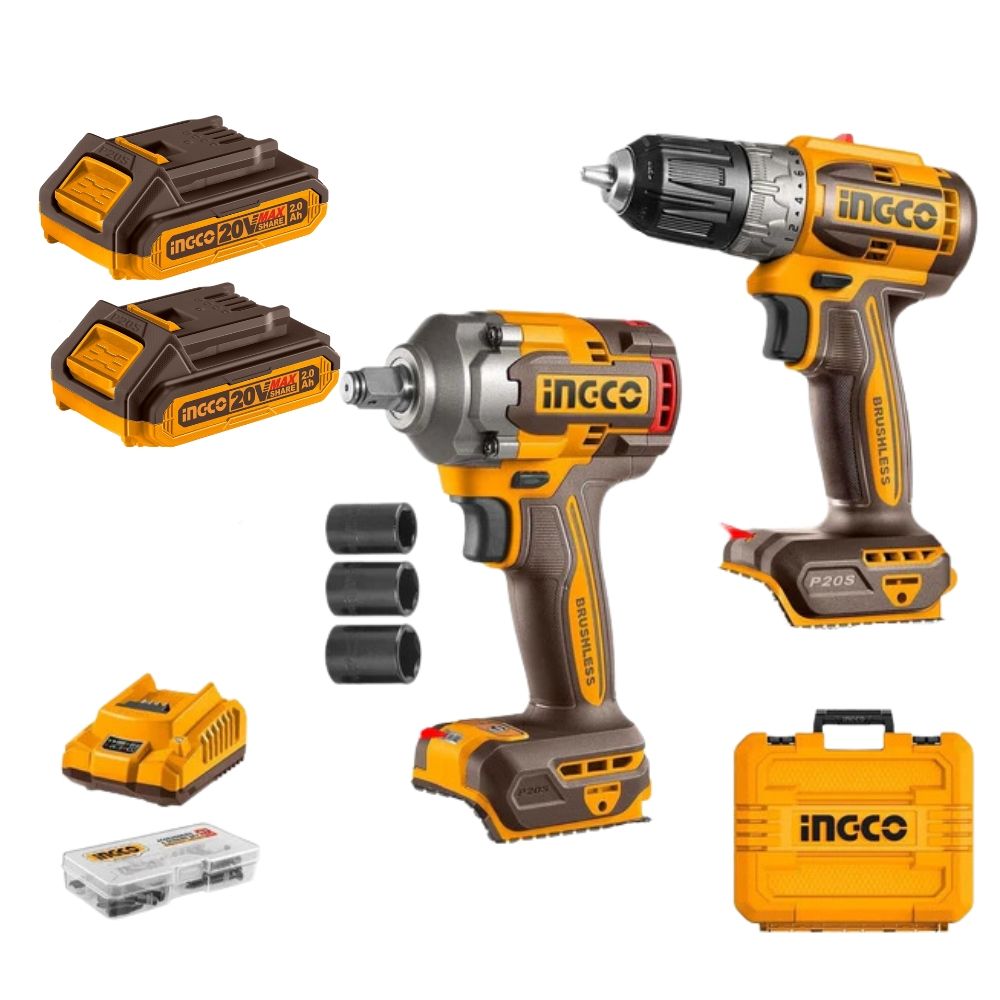 Ingco - Cordless Drill and Impact Wrench Combo - 20V - 2 Piece | Shop ...