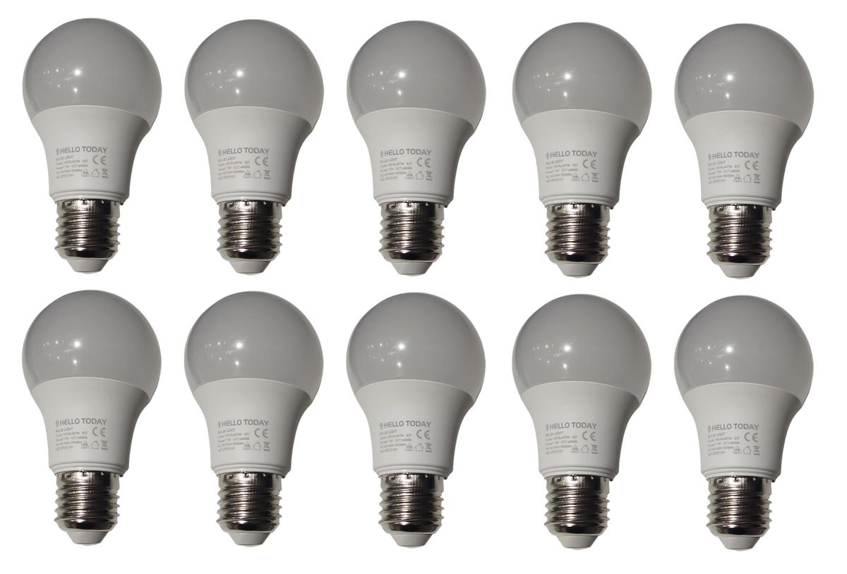 Hello Today E27 LED 5W Light Bulb Cool White - 10 Pack | Shop Today ...