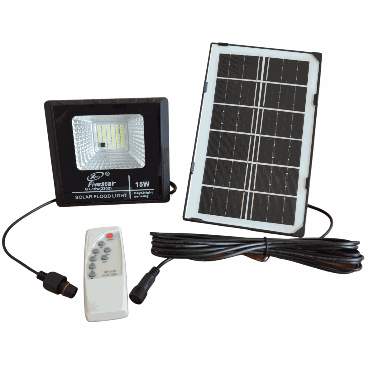 15W LED Solar Flood Light & Solar Panel | Shop Today. Get it Tomorrow ...