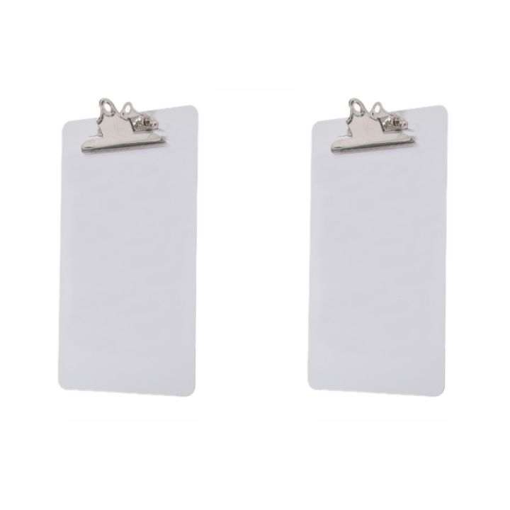 Seco Acrylic Clipboard (FC) with Hanging Hook & Heavy Duty Clip - Pack ...