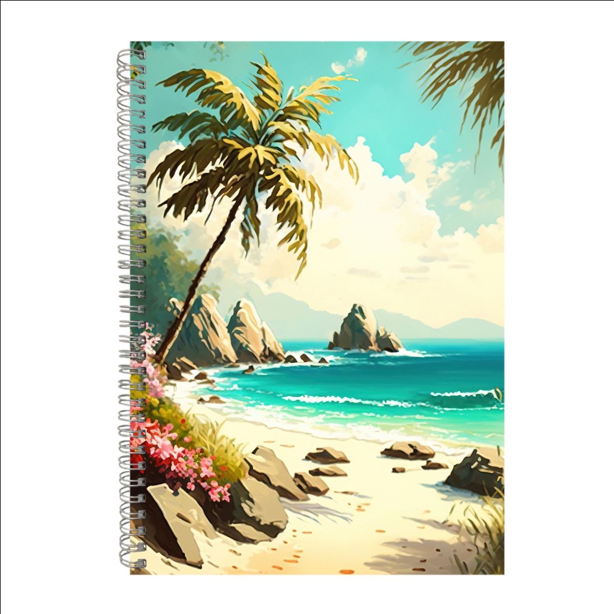 Sunny A4 Notebook lines Pad for Work Tropical Graphic Design Present ...