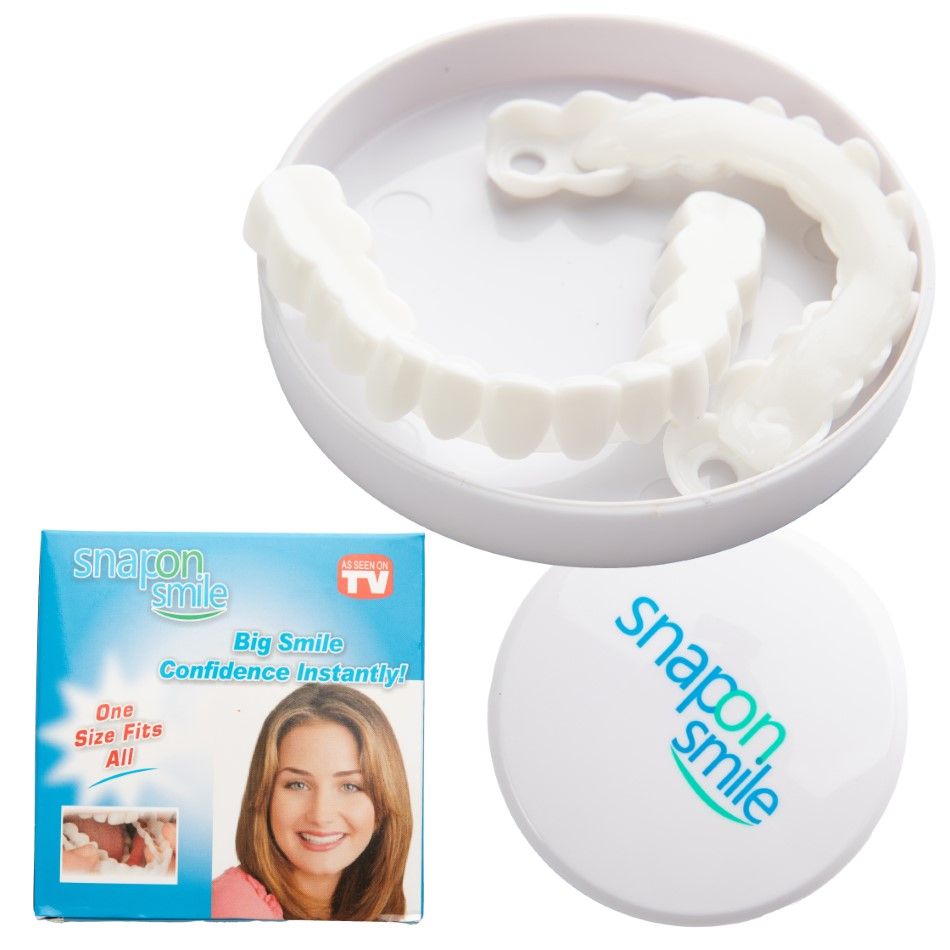Snap on Smile Temporary Teeth Veneers for Emergency Use | Shop Today ...