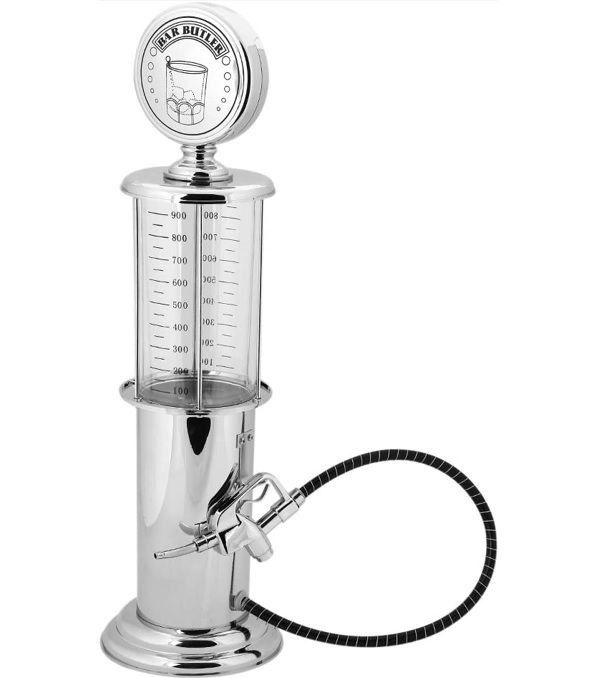 Bar Butler Gas Pump Liquor Dispenser Retro Chrome-plated | Shop Today ...
