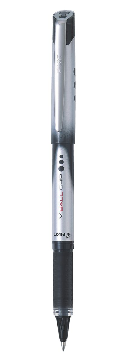 Pilot BLN-VBG V Ball Grip Fine 0.7 Liquid Ink Pen - Box of 12 - Black ...