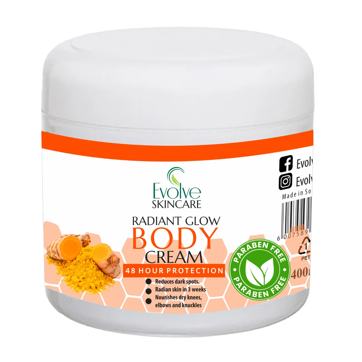 Evolve Skincare Radiant Glow Body Cream 400ml | Shop Today. Get it ...