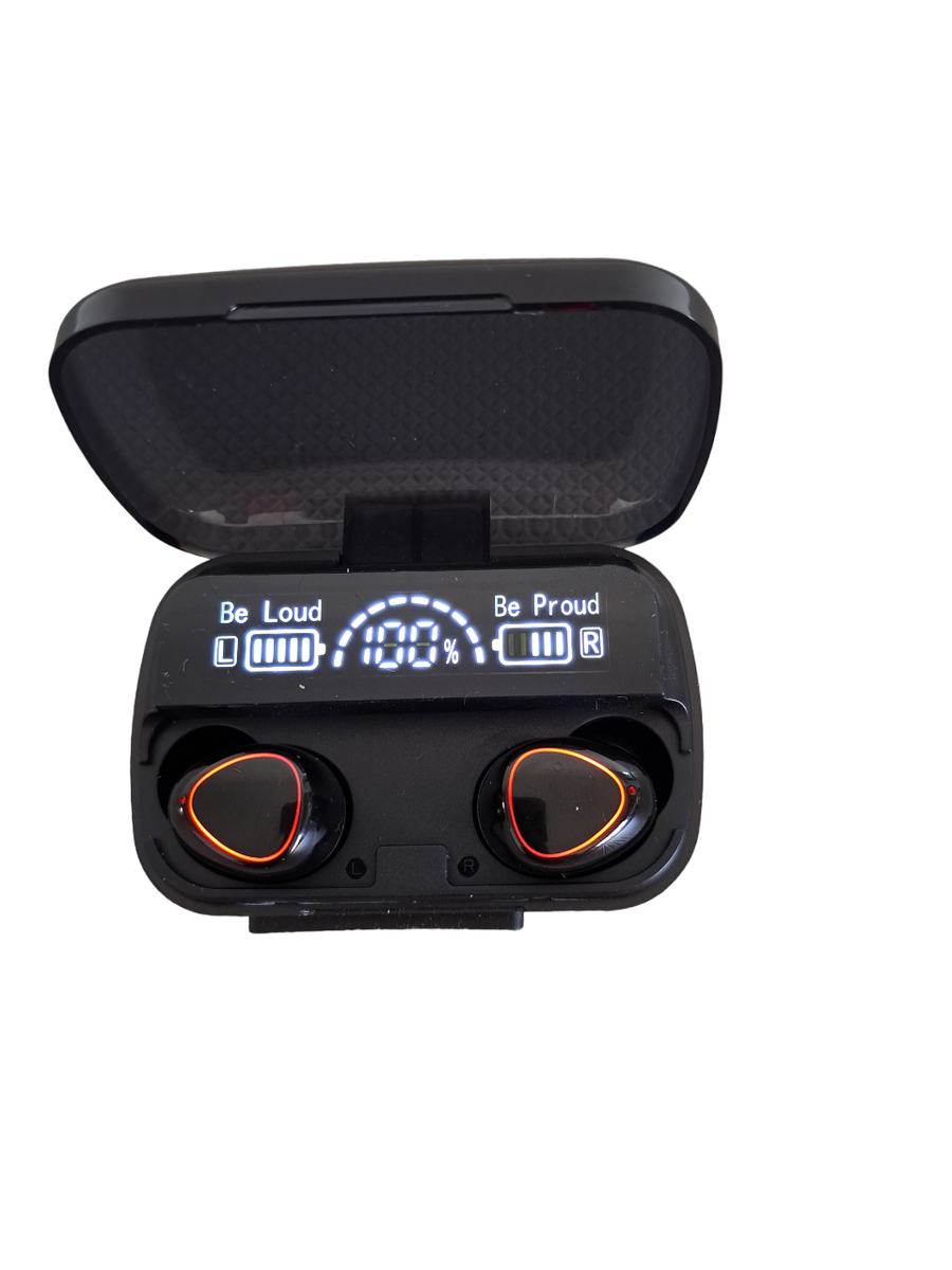 Bluetooth wireless earbuds earphones with power bank charging case ...