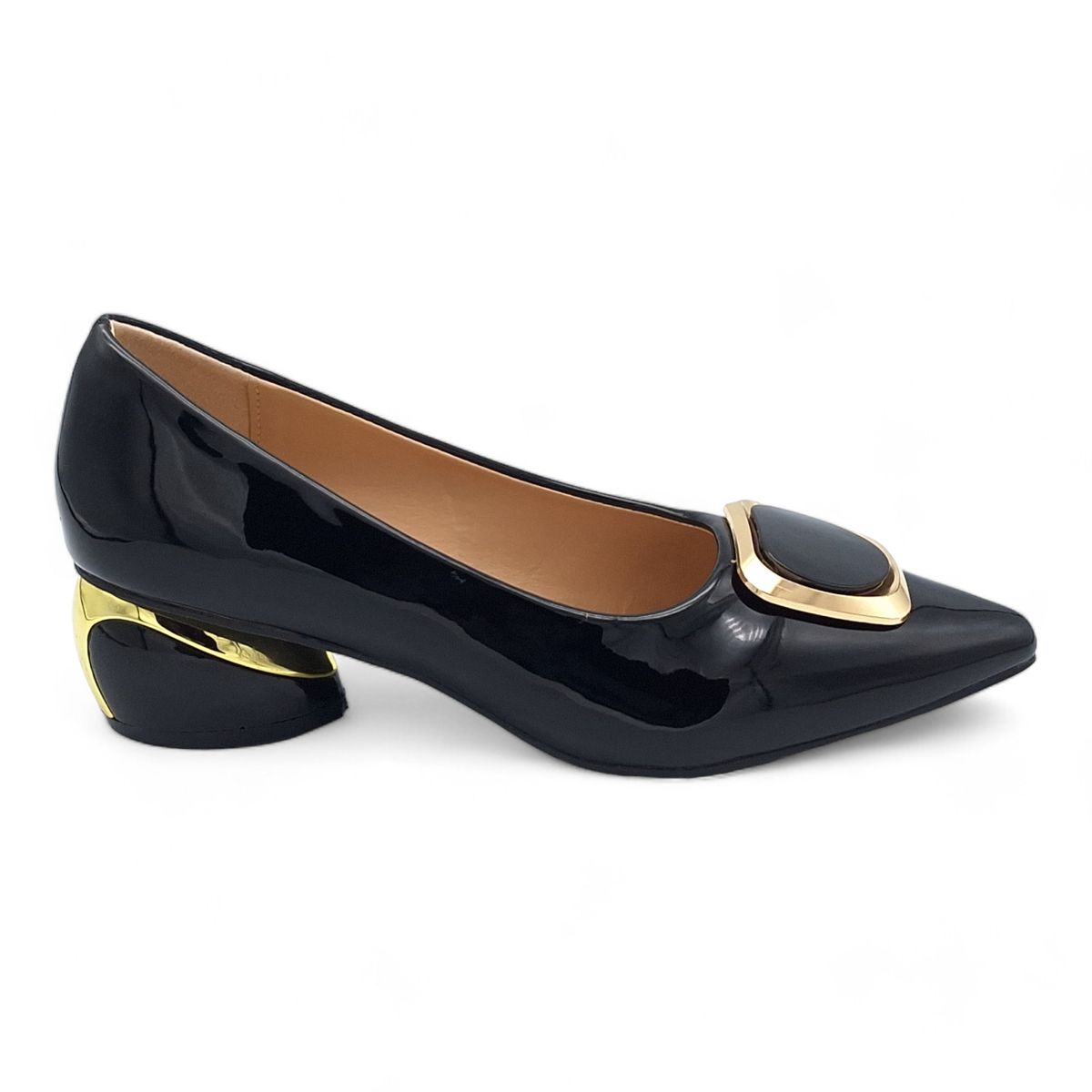 TTP Women Black Patent PU Court Heel JSF87 | Shop Today. Get it ...