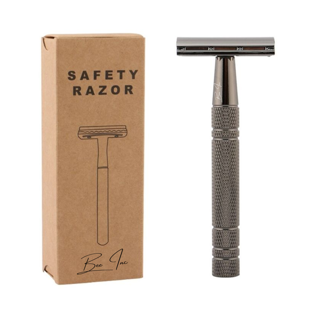 Bee Inc Classic Double Edge Razor for Men's Shaving - Stainless Steel ...