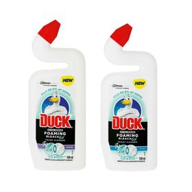 Duck Extra Power Foaming Bleach Toilet Cleaner - Lavender and Marine ...