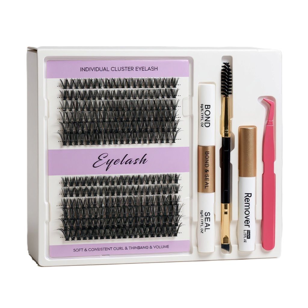 Eyelash Cluster Kit - 240 Pcs Lashes with Tweezers & Bond Seal | Shop ...