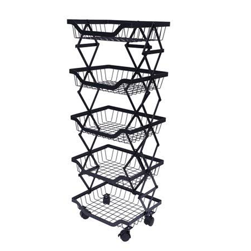 5-Tier Metal Storage Trolley Rack | Shop Today. Get it Tomorrow ...