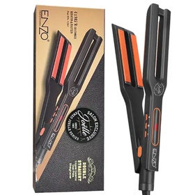 ENZO High Temperature Double Titanium Plate Flat Iron Hair Straightener ...