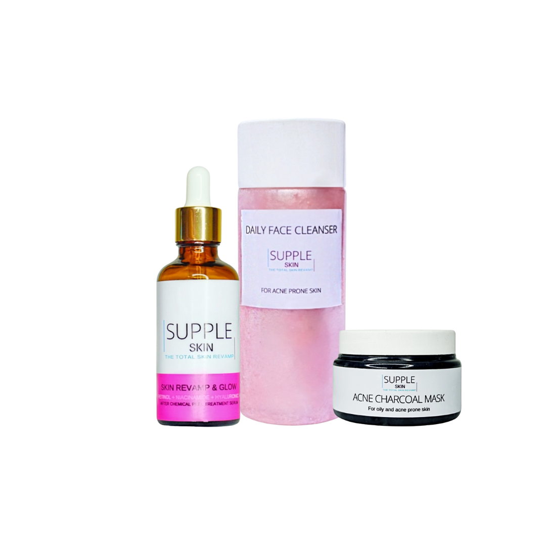 Basic skin routine kit for severe acne prone skin - Supple skin | Shop ...
