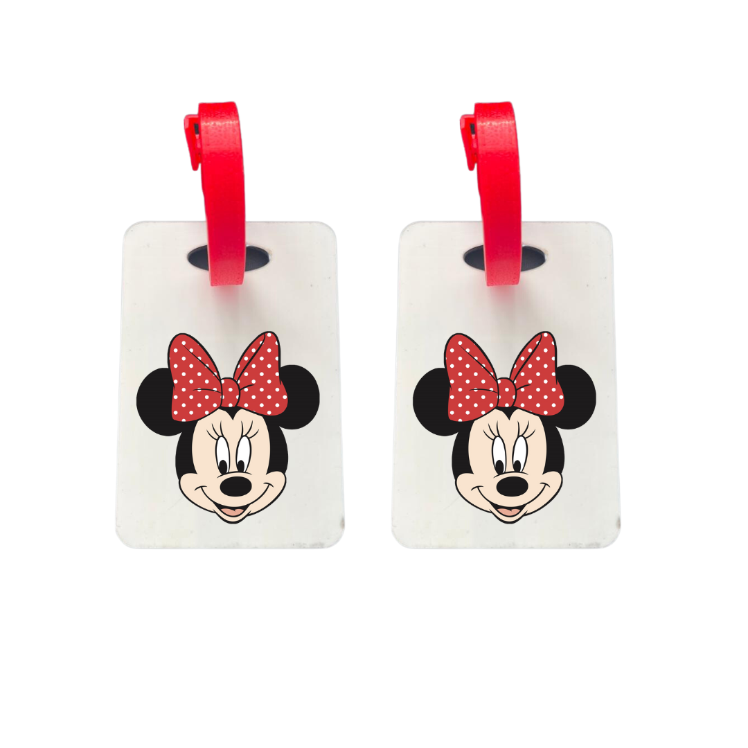 Luggage Tags - Minnie Mouse Face Red Bow | Shop Today. Get it Tomorrow ...