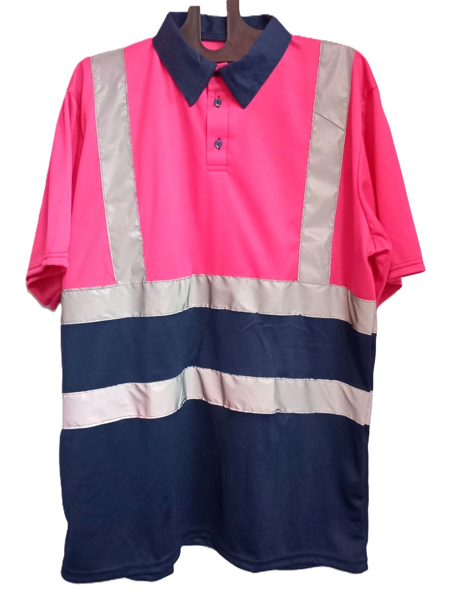 Work Shirt Two Tone With Reflective Tape Half Sleeves by Creative ...