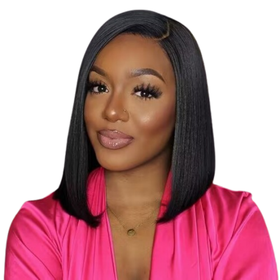 VSP Glueless Bob Wig Brazilian Hair Straight- 13x4 Full Frontal Wig 12 ...