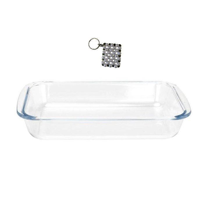 High-Quality Glass Baking Tray-Versatile and Durable Bakeware & Key ...