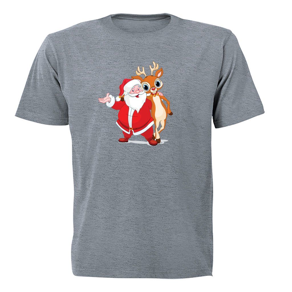 Santa & Rudolph - Christmas - Kids T-Shirt | Shop Today. Get it ...