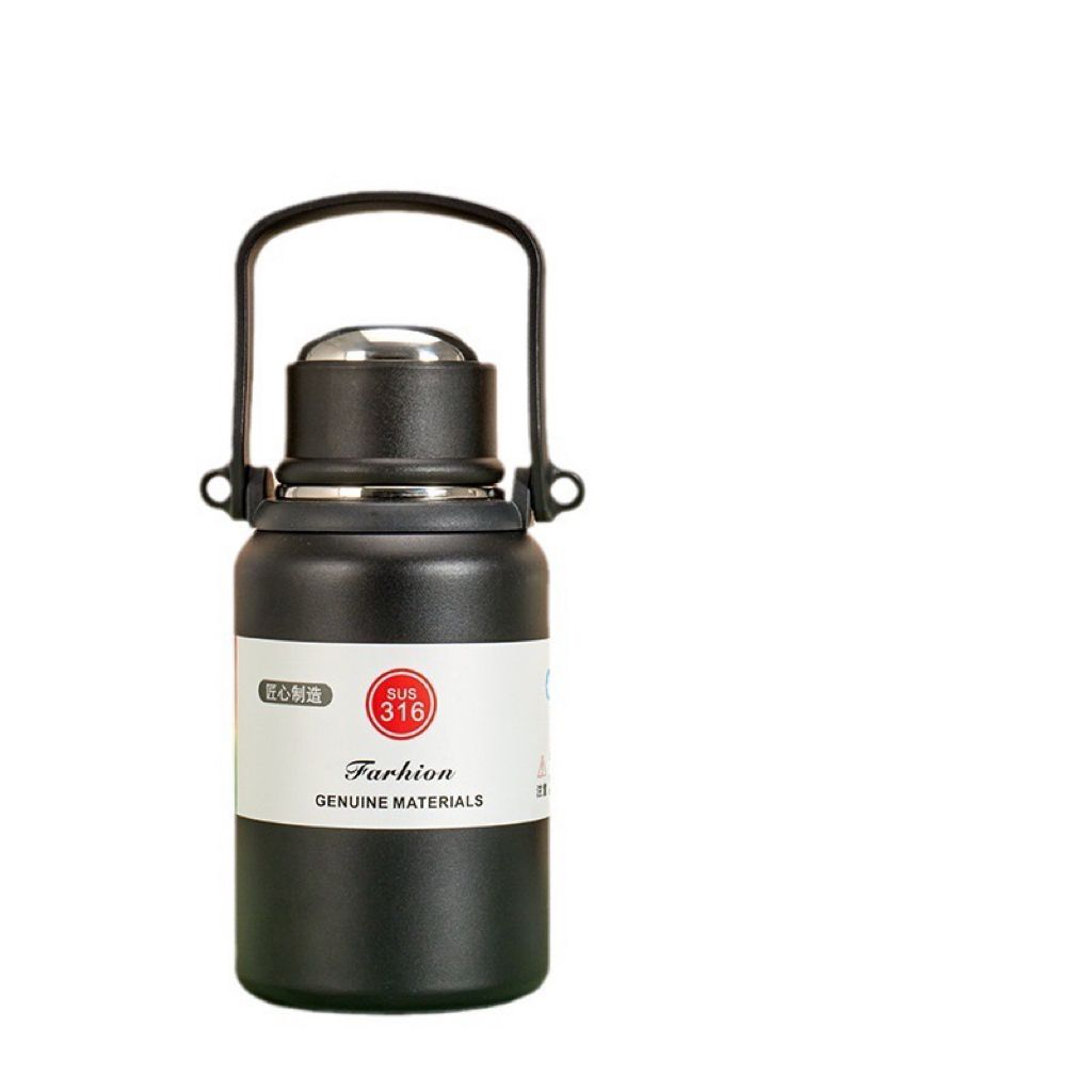 Vacuum Insulated Flask Stainless Steel Bottle Hot & Cold with Handle 0 ...