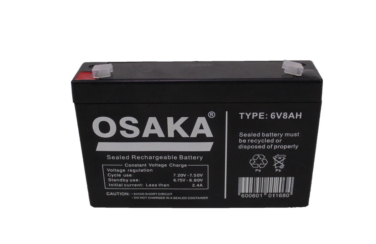 6V 8AH Osaka Sealed Rechargeable Battery | Shop Today. Get it Tomorrow ...