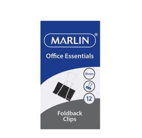 Marlin - Office Essentials 12 Fold Back Clips (Pack Of 12) | Shop Today ...