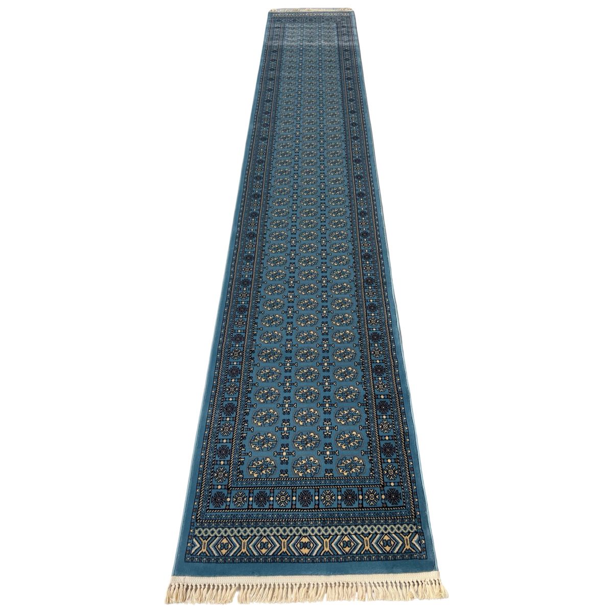 Beige Blue Bokhara Passage Runner Rug - Carpet | Shop Today. Get it ...