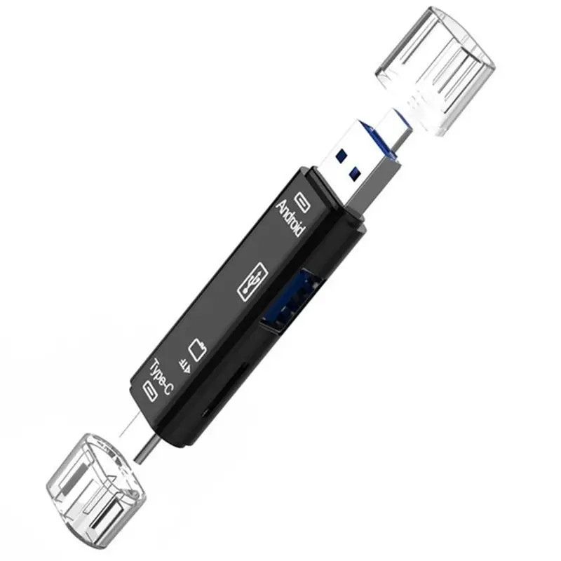 5-in-1 USB Memory Card Reader - Black | Shop Today. Get it Tomorrow ...