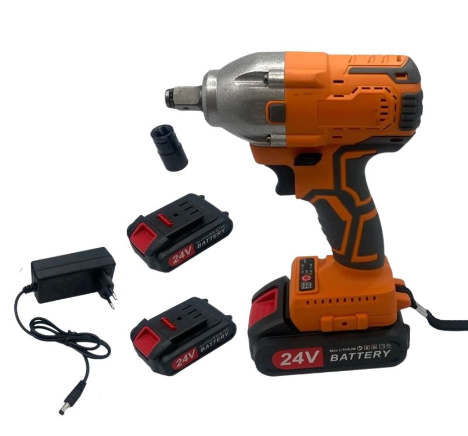 Cordless Impact Torque Electric Wrench with 2x Batteries - AD-287 ...