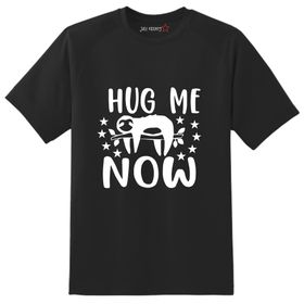 Just Kidding Girls "Hug Me Now" Short Sleeve Tshirt Black | Shop Today ...