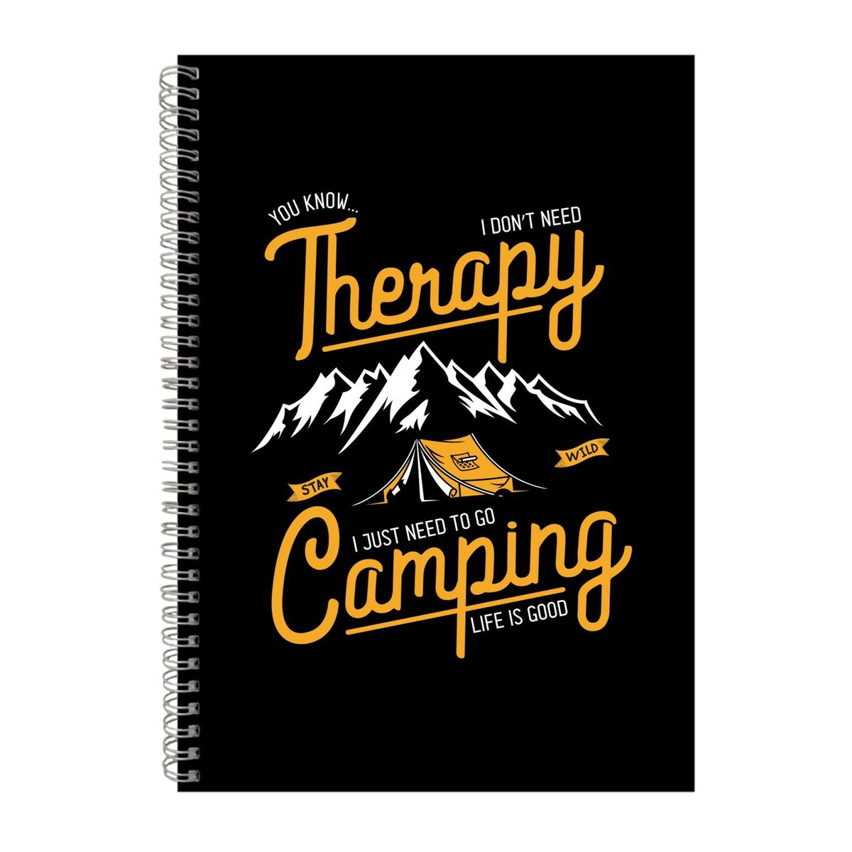 Camping Therapy Notebook Adventure Gift Idea A4 Notepad 124 | Shop ...