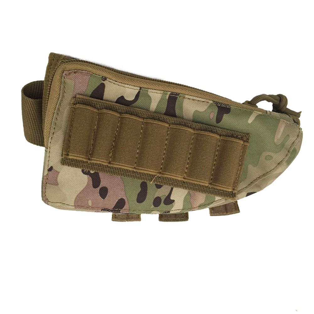 Adjustable Military Airsoft Rifle Stock Ammo Pouch for Hunting - CP ...