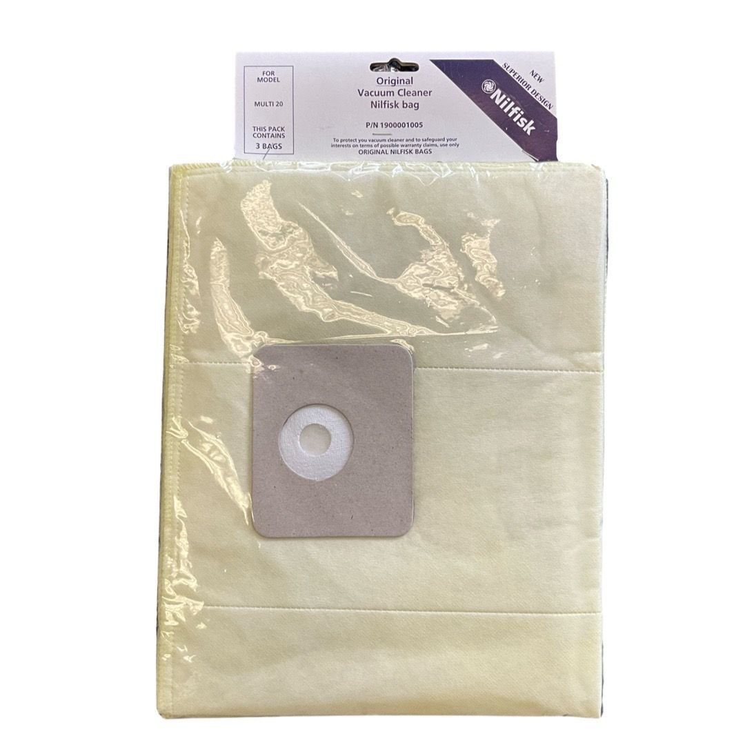 Original Filter Bag For Vacuum Nilfisk Multi 20 (Pack of 3) | Shop ...