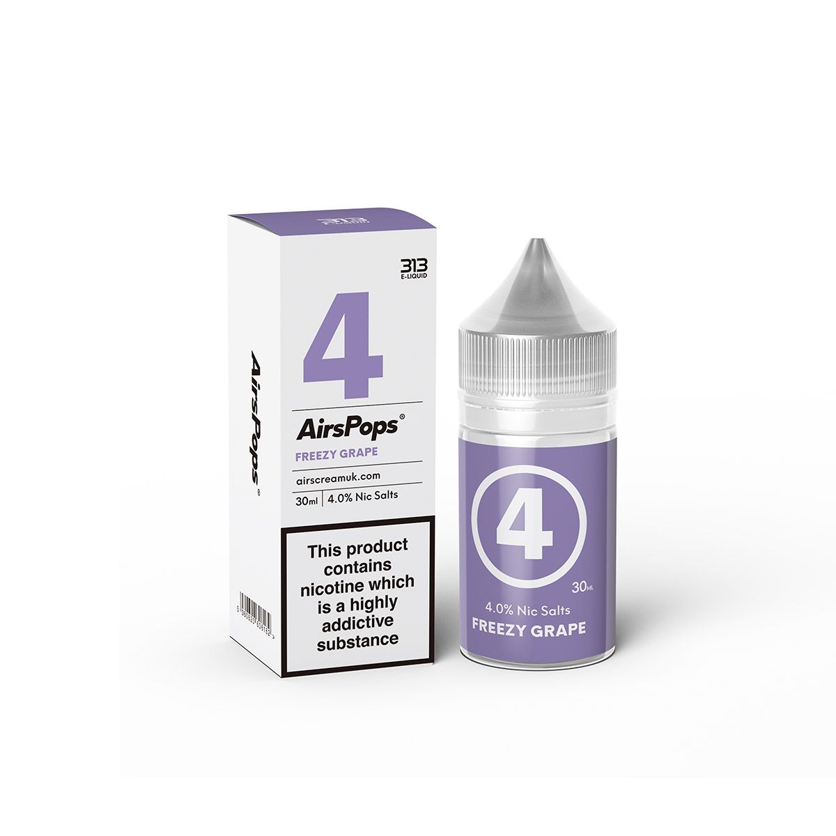 AirsPops - Vape E-Liquids - Freezy Grape - 30ml - 4% Nic Salts | Shop ...