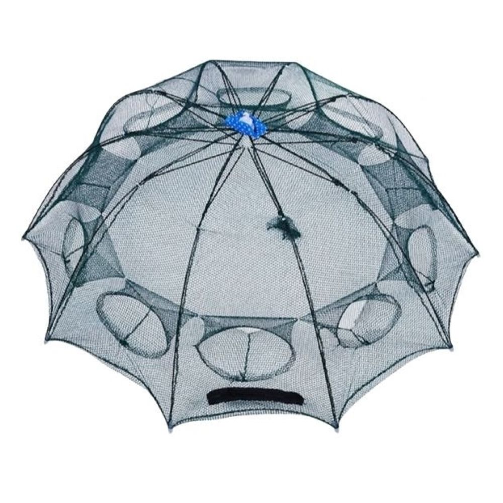 Camping Tackle Folded Crab & Shrimp Cage Portable Fishing Nylon Net ...